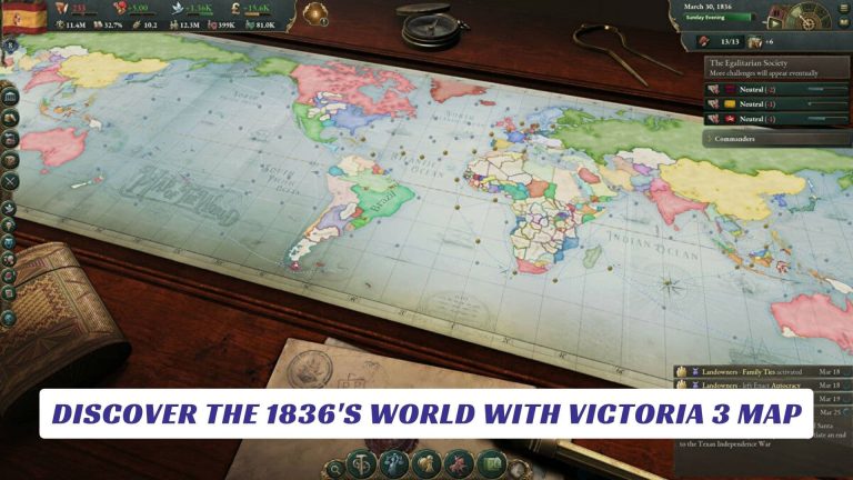Discover The 1836's World With Victoria 3 Map - Lawod