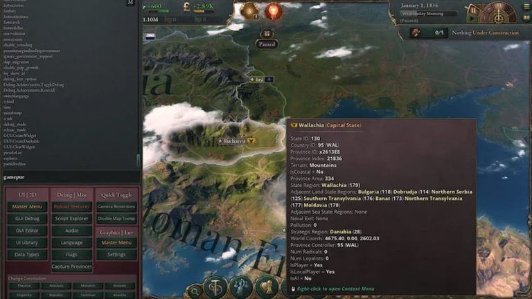 Victoria 3 Console Commands And Cheats - Lawod