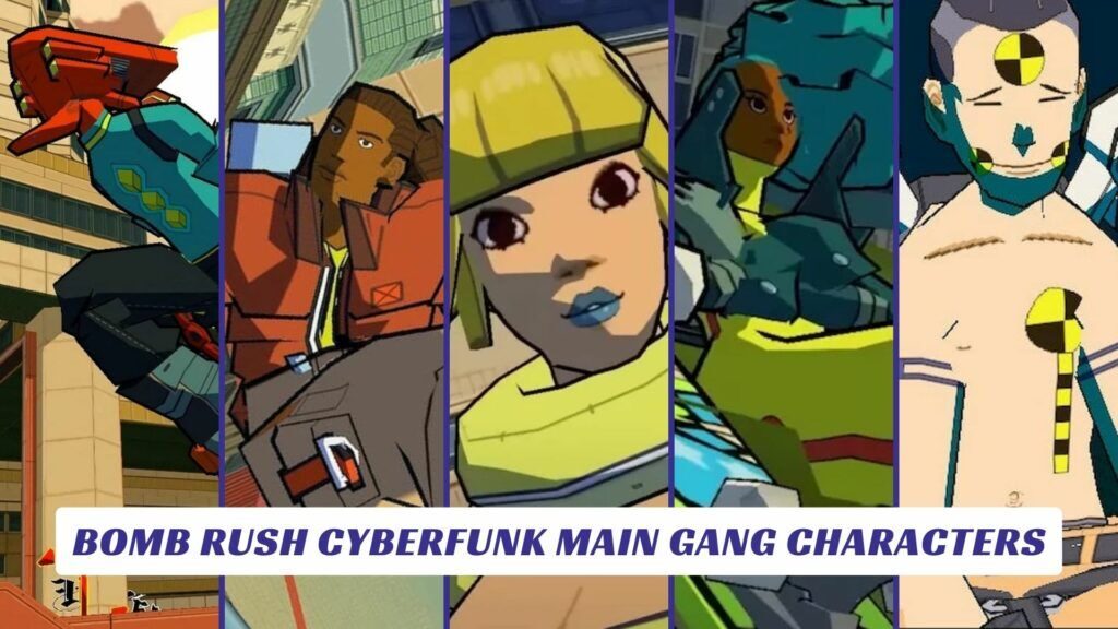 Bomb Rush Cyberfunk Main Gang Characters - Lawod