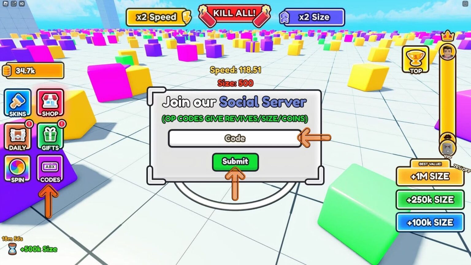 Eat Blocks Codes October 2025 - Lawod