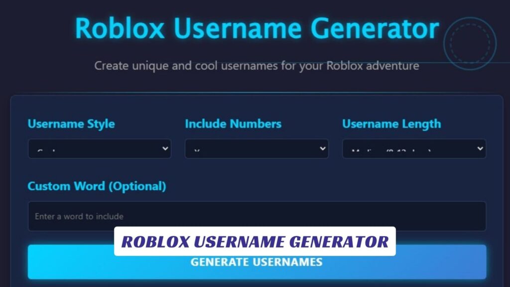 Roblox Username Generator - Lawod