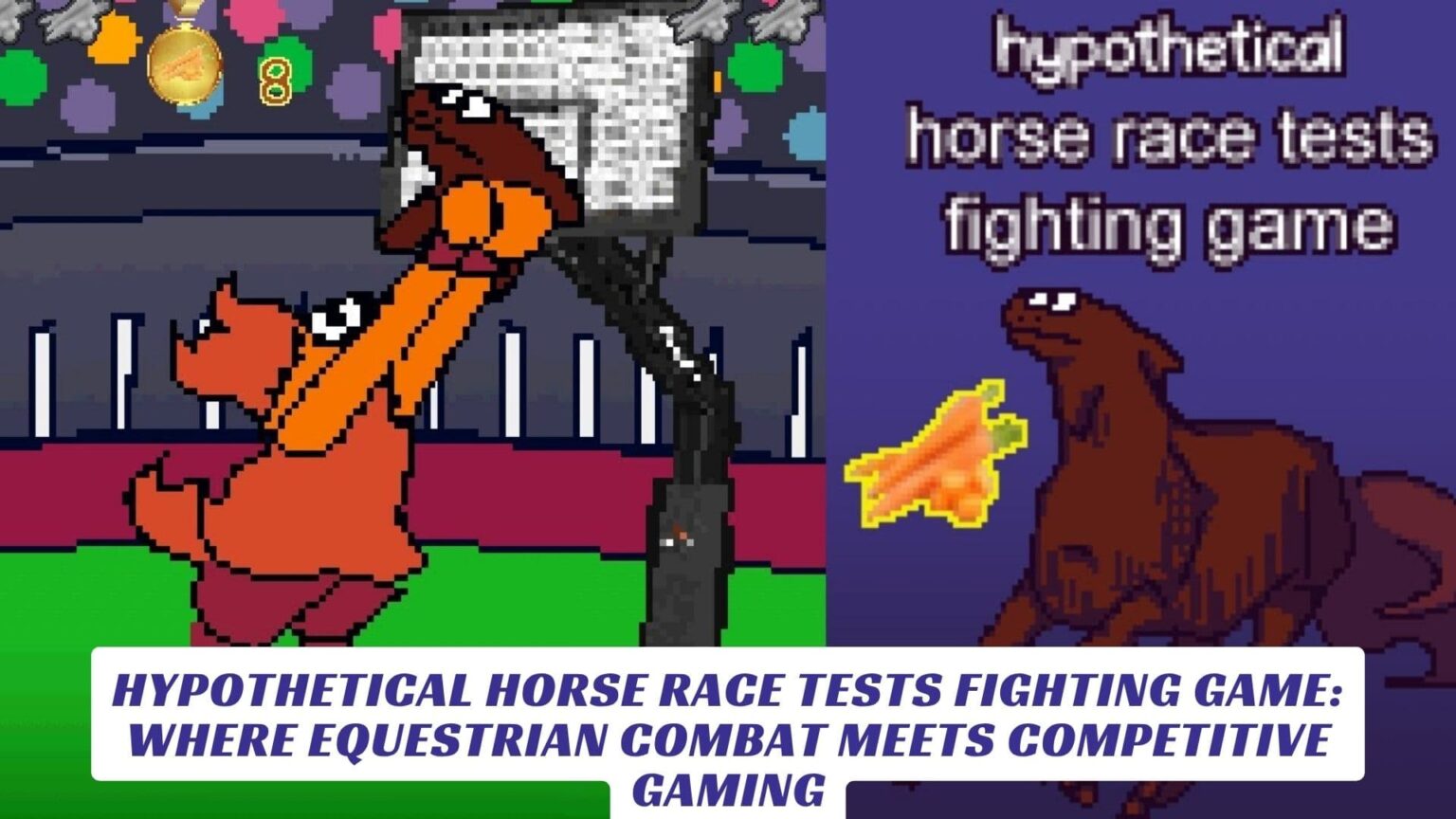 Hypothetical Horse Race Tests Fighting Game: Where Equestrian Combat ...