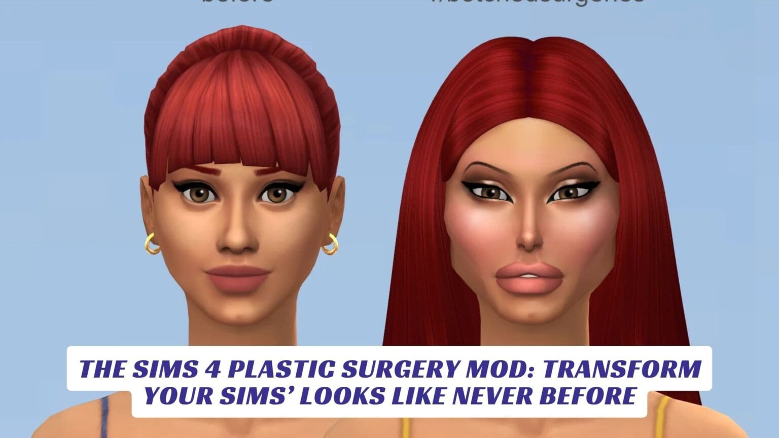 The Sims 4 Plastic Surgery Mod: Transform Your Sims’ Looks Like Never ...